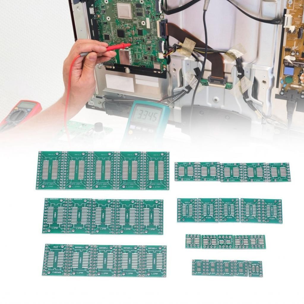 Dkkioau 35Pcs Adapter Board Source Debug Maintain PCB Replacement 8P ...