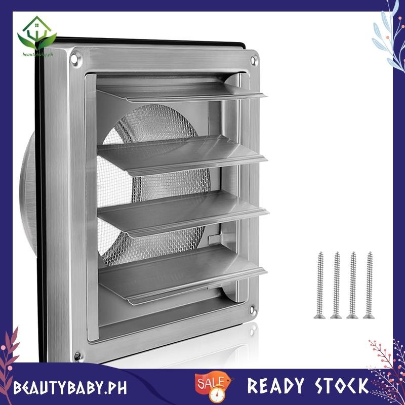 [beautybaby.ph] Ventilation Grille Stainless Steel Air Vents Cover, Louvered Grille Cover Vent ...