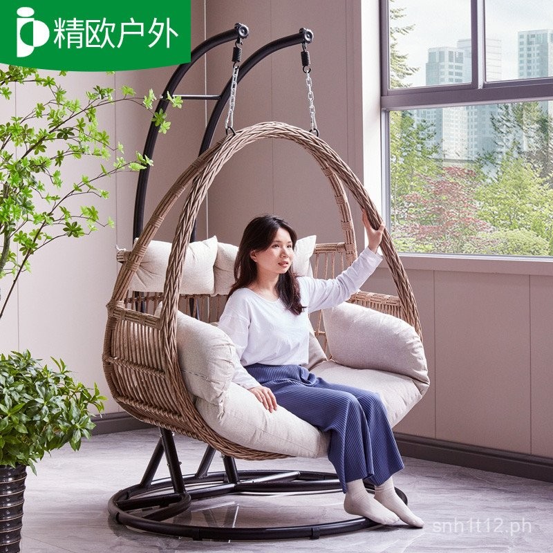 Hanging Chair for Balcony Home Use h Trendy Double Rocking Chair Indoor ...