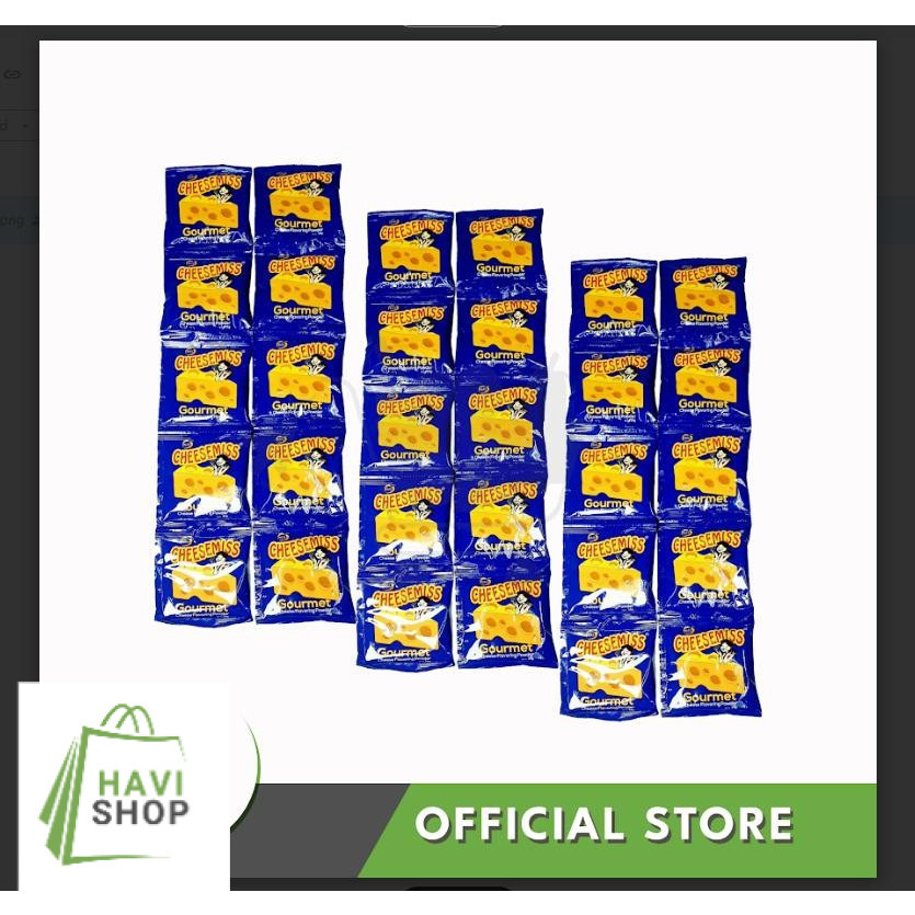 Cheesemiss Gourmet Cheese Powder 3pcks x 10pcs x 30g HAVI SHOP | Shopee ...