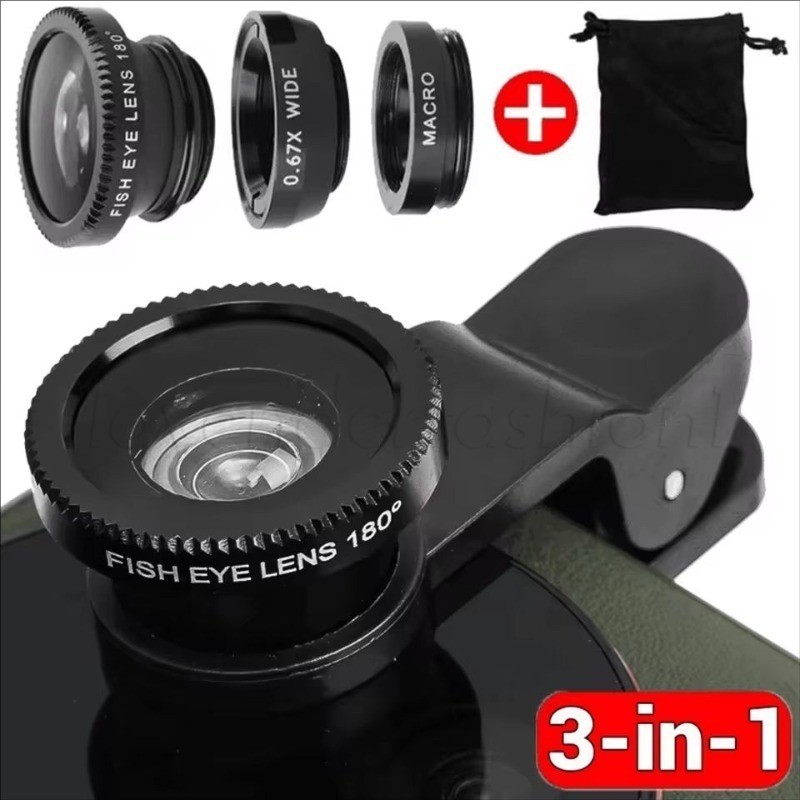 3 In 1 Universal Selfie Kit - For Phones, iPad - Portable, Convenient ...