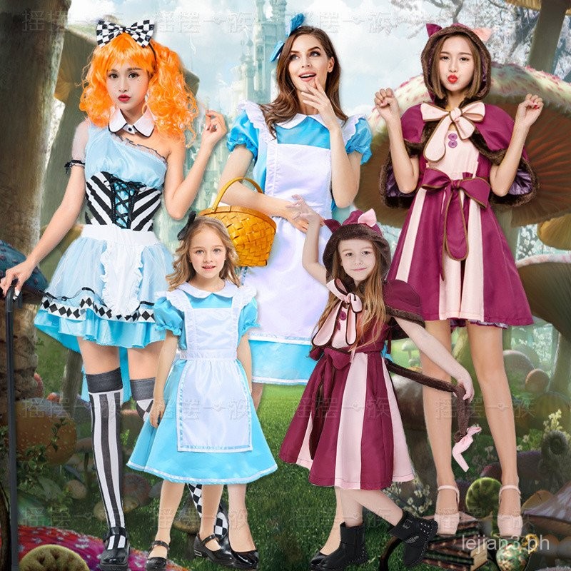 Alice in Wonderland Costume Stage Play Performance Cheshire cos Alice ...