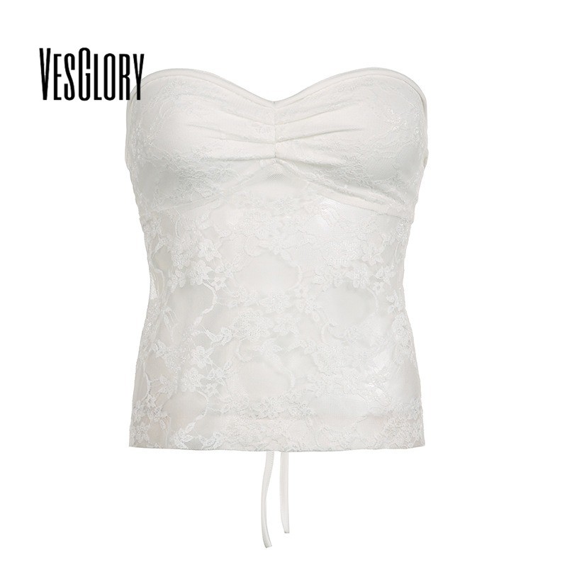 VesGlory Women 2025 Fashion Style Lace Mash Design Sexy Vacation Casual ...