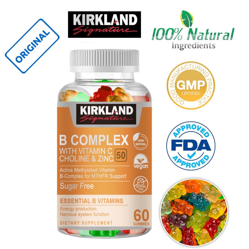 KIRKLAND Vitamin B-Complex Gummies Promote Healthy Nerve Function ...