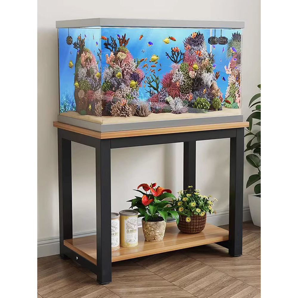 Fish Tank Stand Fish Tank Table Base Cabinet Steel Wood Metal Fish Tank ...
