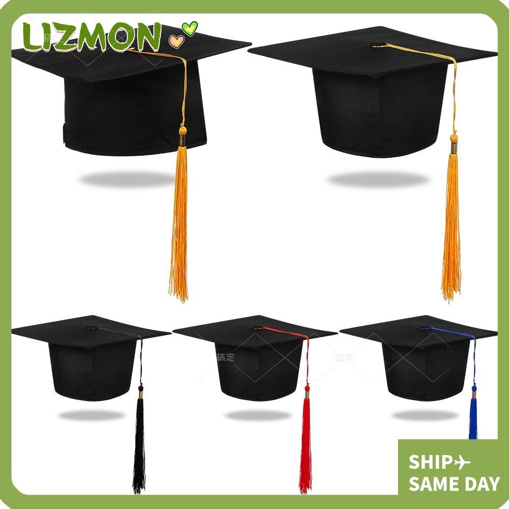 LIZMON Mortarboard Cap, 2024 Happy Graduation Congrats Grad Graduation ...