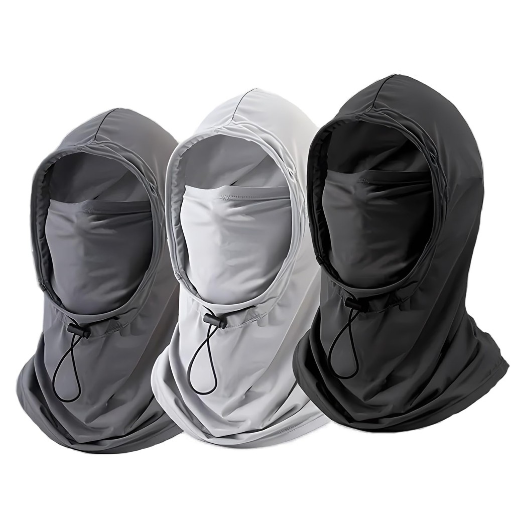 Summer Balaclava Sun UV Protection Hood Breathable Face Cover Full Head ...