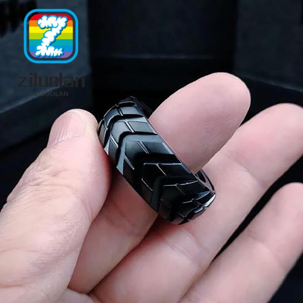 ZILUOLAN Fingertip Gyro, Metal Relief Stress Fidget Edc Mechanic Ring ...