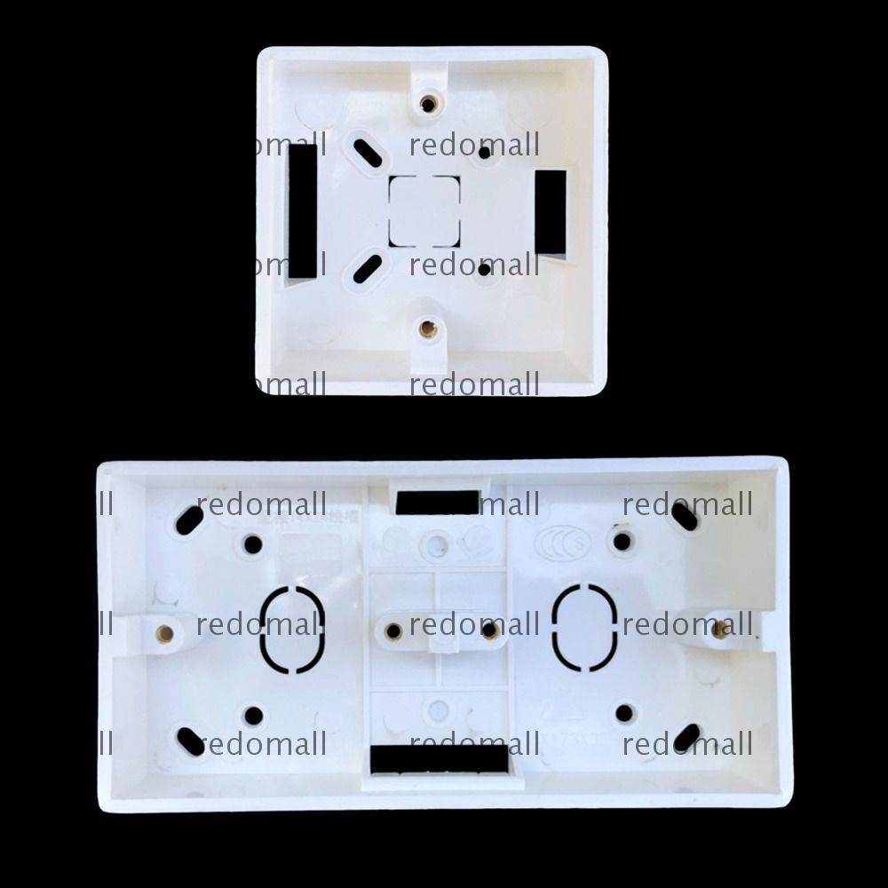 REDOMALL 86 Type Switch Socket Box, Standard Plastic PVC External ...
