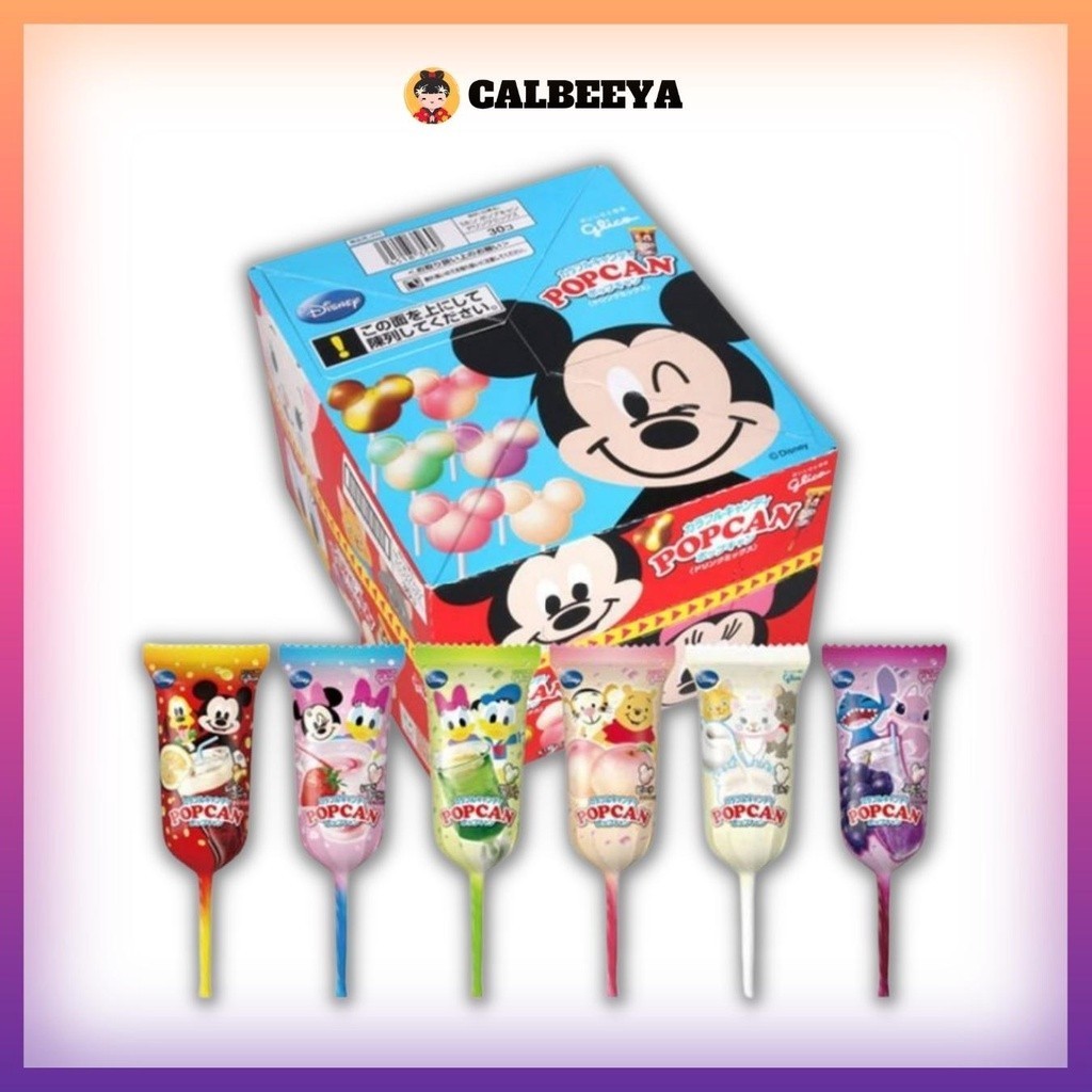 Glico Popcan Candy Lollipop Japan Disney Version Lollipop-3560 (BOX MIX ...