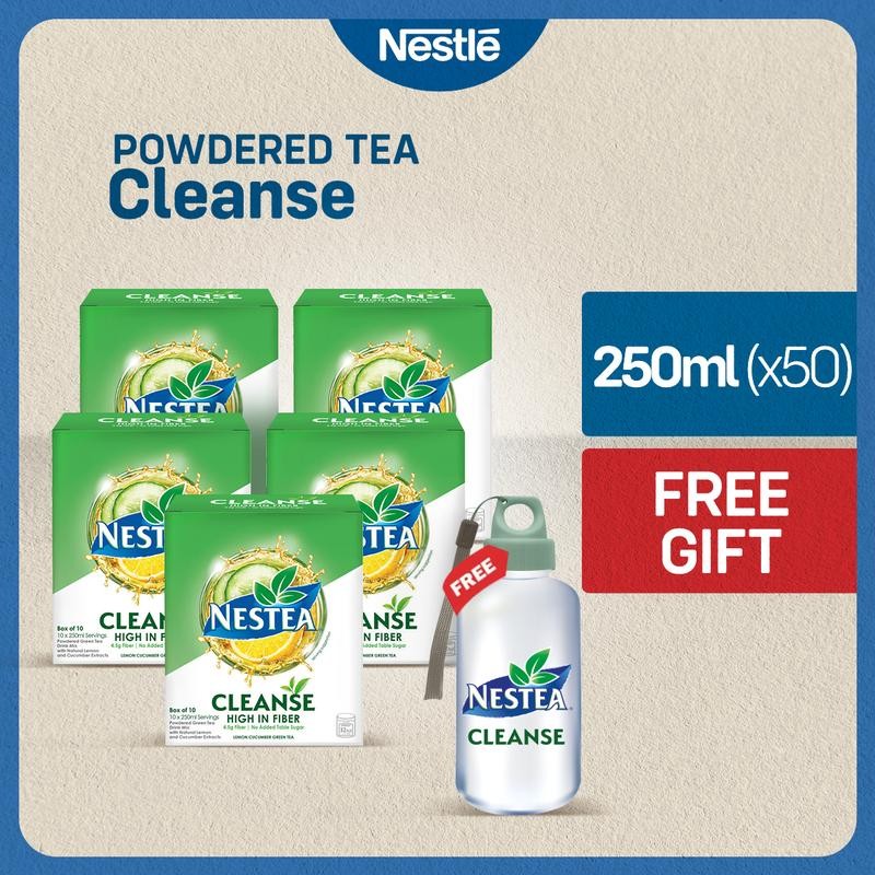 NESTEA Cleanse Lemon Cucumber Powdered Green Tea with Fiber 250ml ...