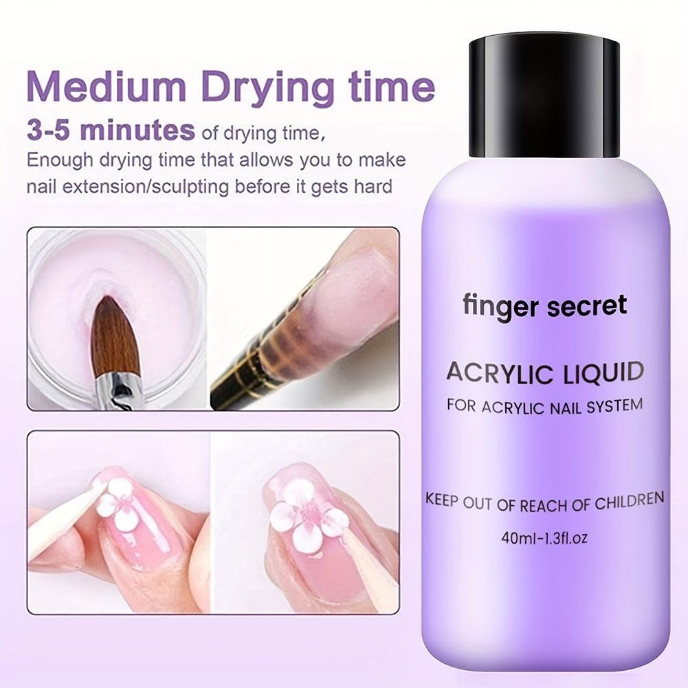 40ml Acrylic Monomer Liquid For Acrylic Powder - Professional Liquid ...