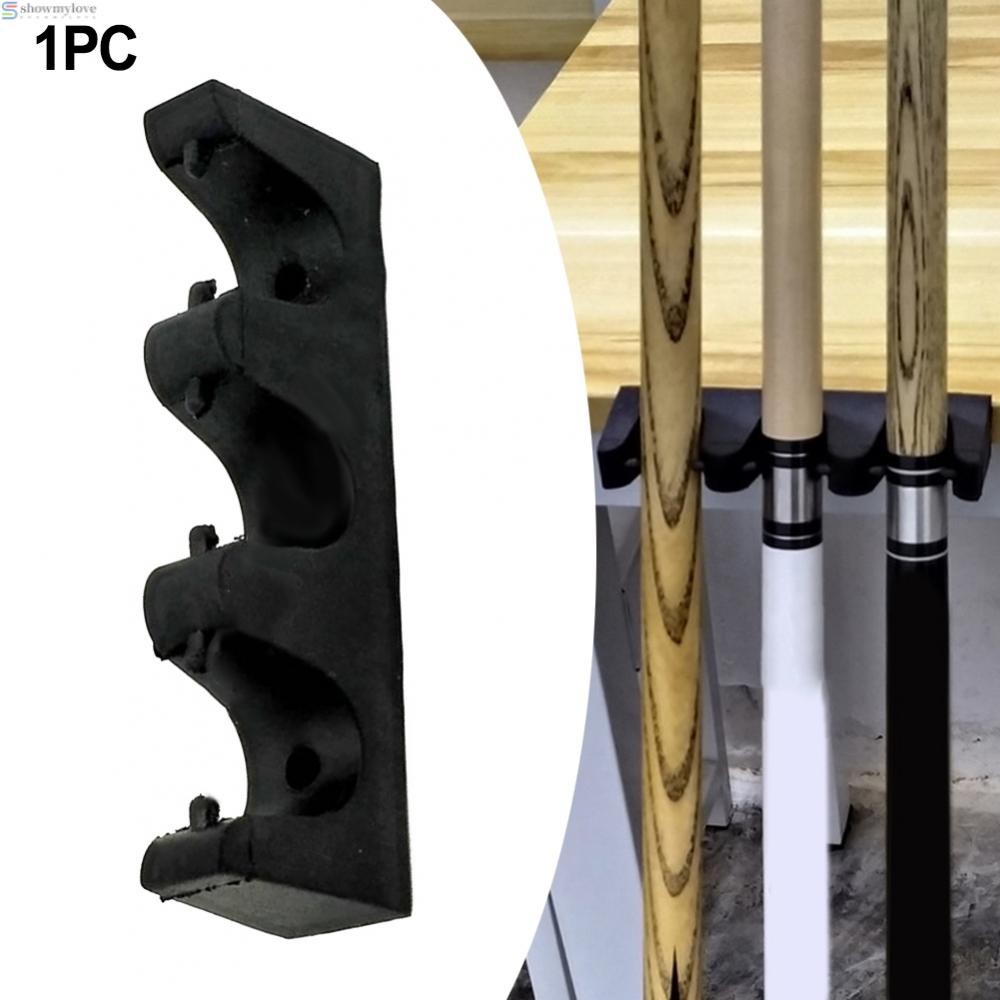 Space Saving Rubber Pool Cue Rack Wall Mount Design Ideal for Home or ...