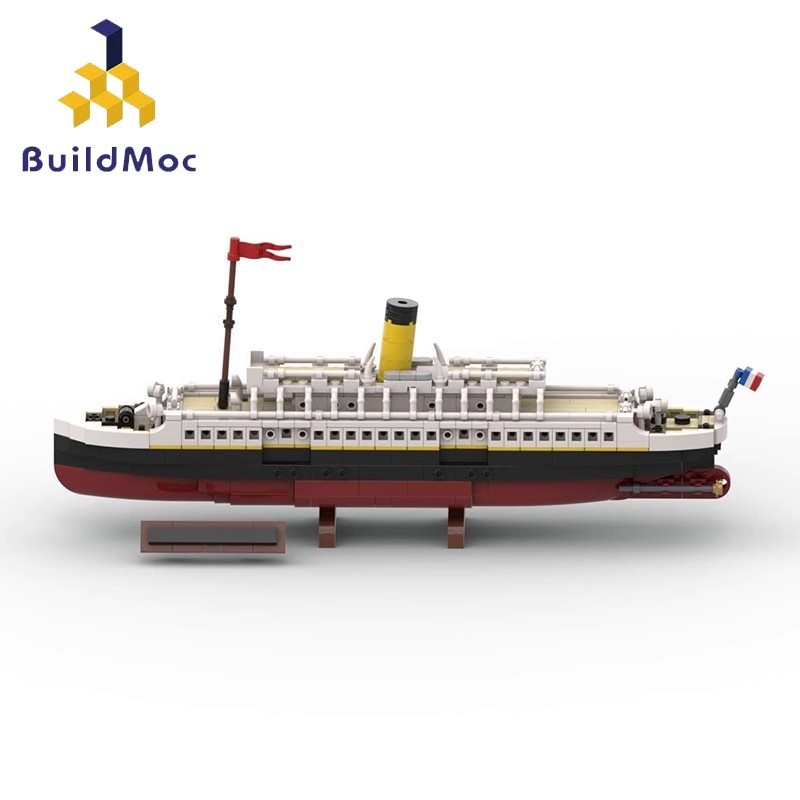Buildmoc SS Nomadic yacht Model creative Titanic building blocks kids ...