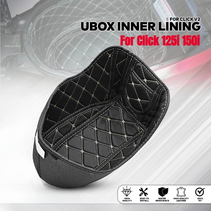 Honda Click Click125i 150i Premium Ubox Seat Compartment PU Leather ...