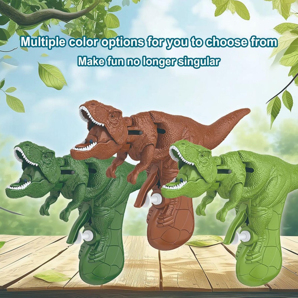 Shaking head dinosaur water gun toy rotating head dinosaur shooting ...