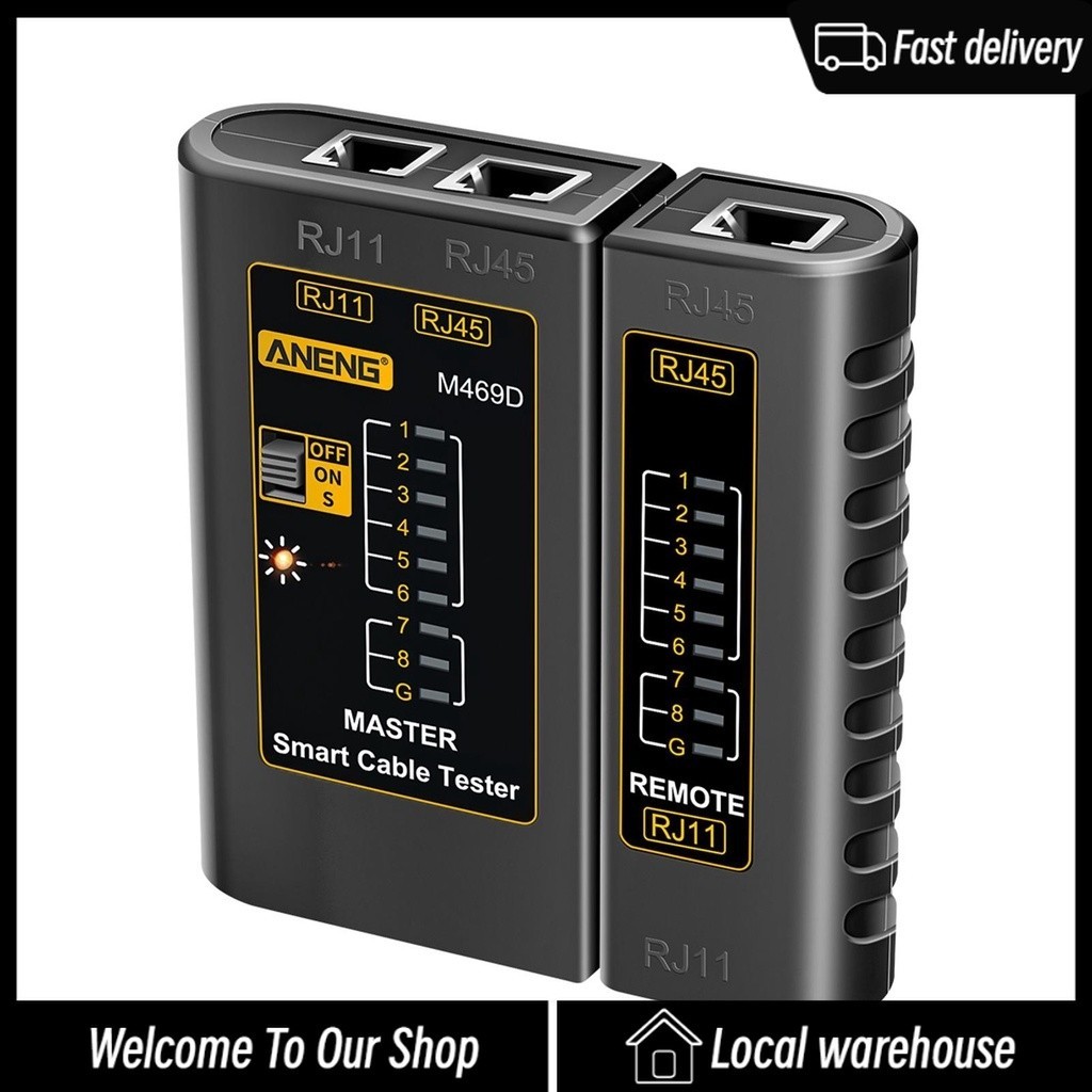 ANENG M469D Network Cable Tester Pairing Instrument for RJ11 RJ45 ...