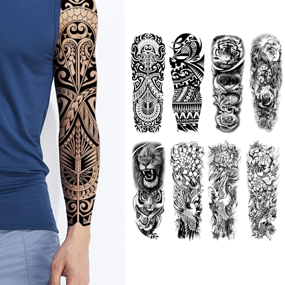 Magic Tattoo Full Arm Tattoo Temporary Tattoo Unisex Design Waterproof ...