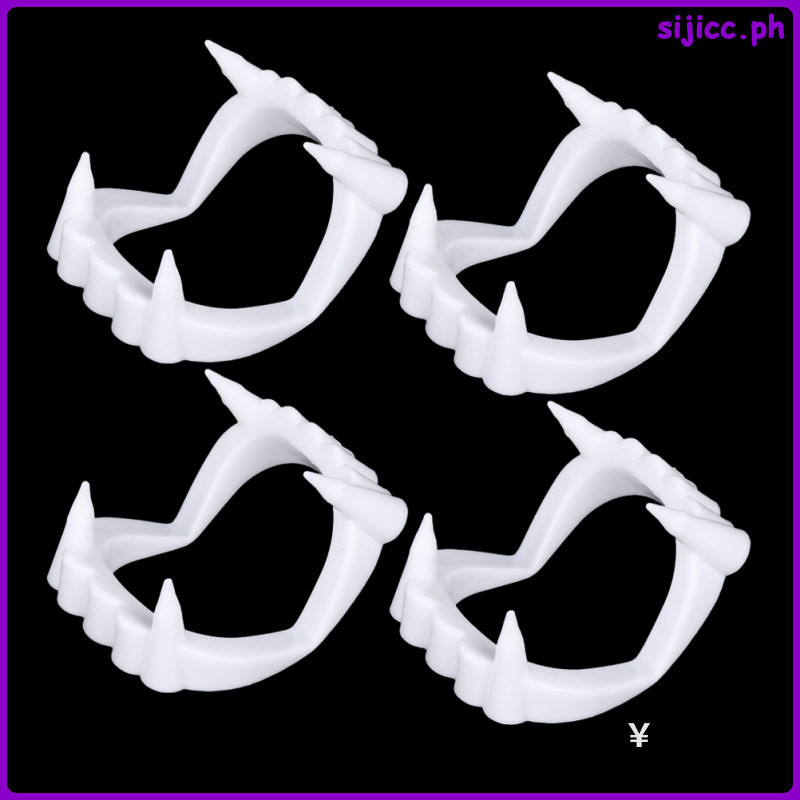 4 Pcs Halloween Fangs Cosplay Teeth Fake Spoof Tooth Props Child sijicc ...