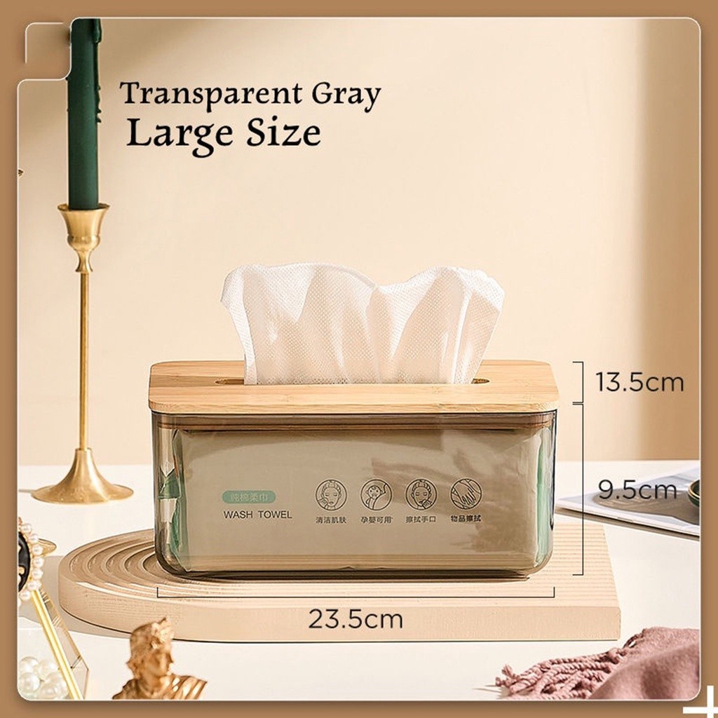 Transparent Minimalist Tissue Box Home Bathroom Facial Tissues ...