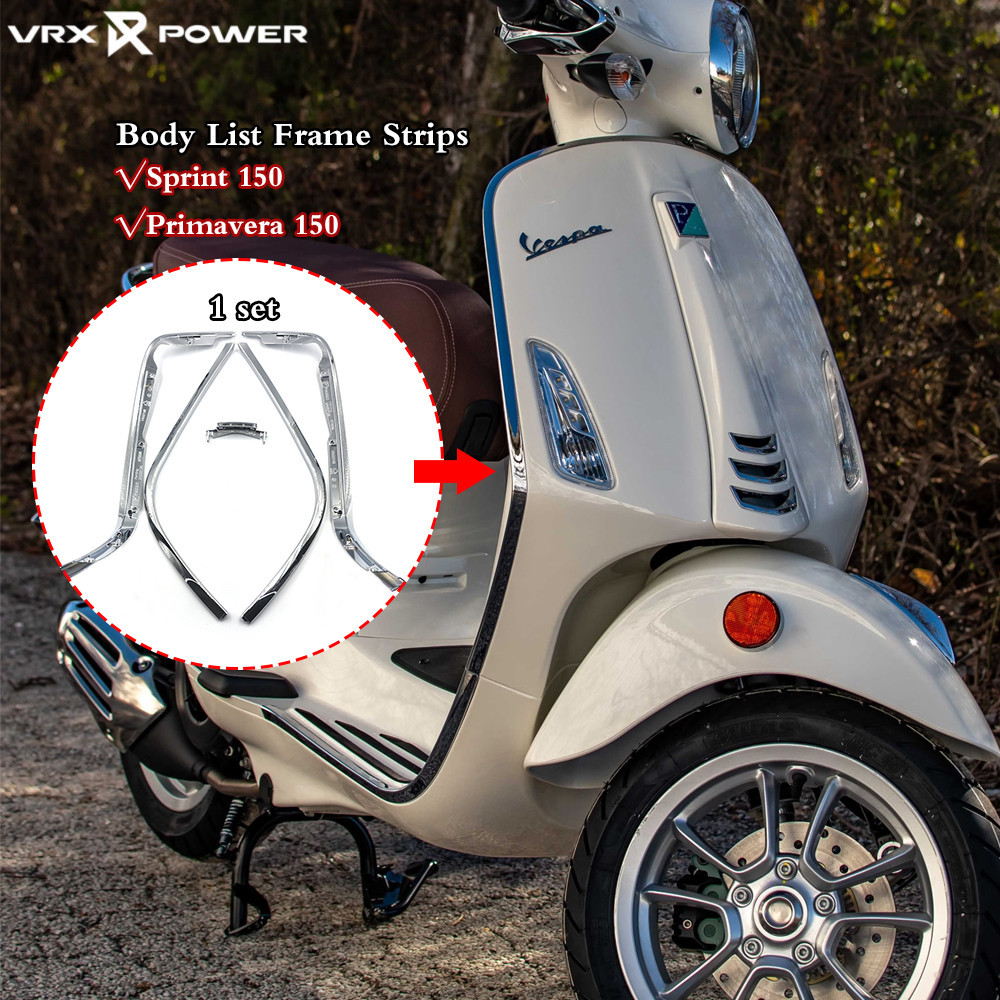 Lining Strip Trim For Vespa Sprint Primavera 150 Chrome Body Complete ...