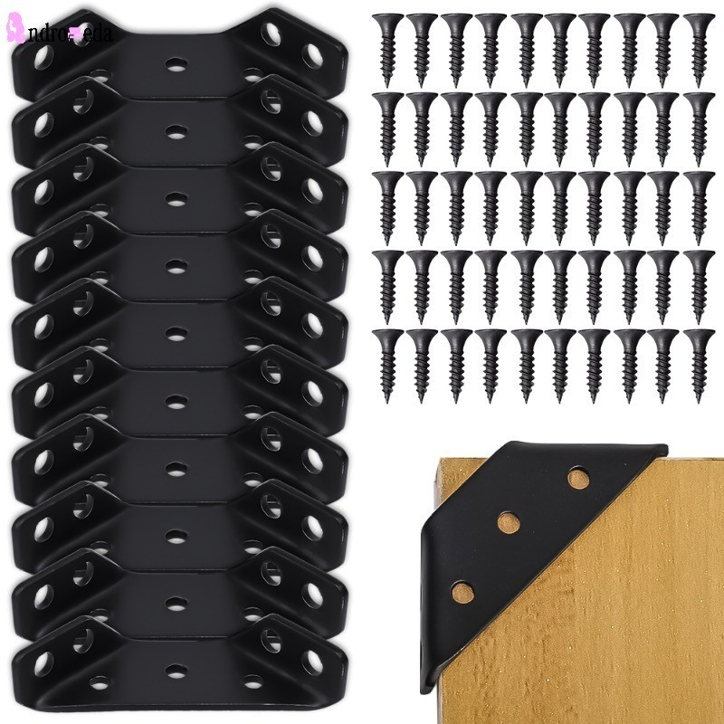 1/5Pcs Universal Furniture Corner Connector Brackets Stainless Steel ...