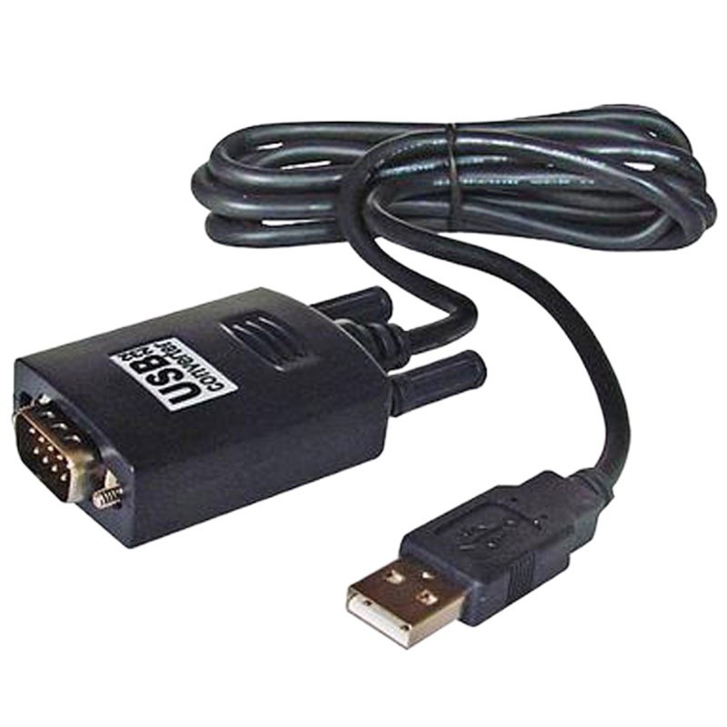 Black USB to serial cable 9-pin to RS232 dual-chip PL2303 industrial ...