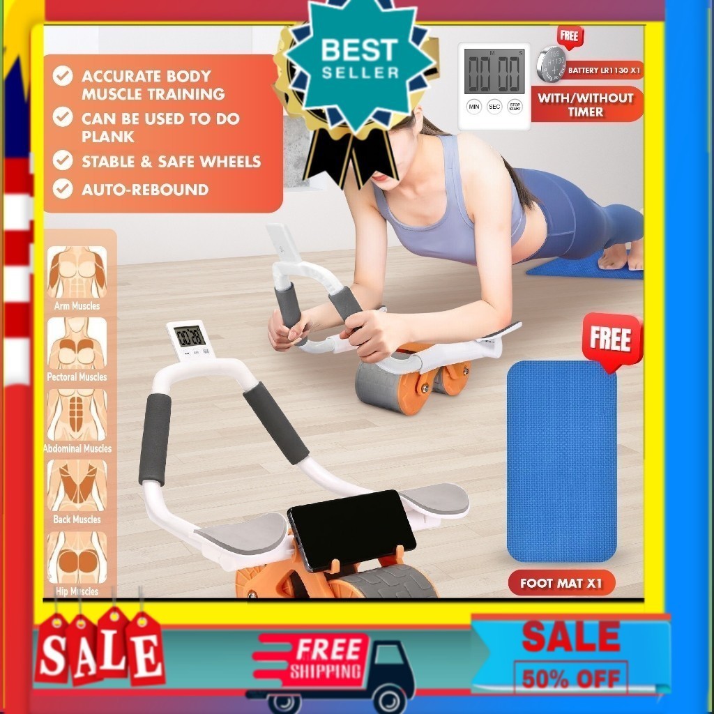Big Store Elbow Roller Viral Abdominal Wheel Automatic Rebound Muscle ...