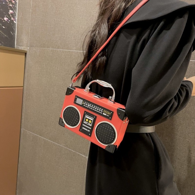 Retro bag shoulder sling bag women Crossbody bag imitation radio bag ...