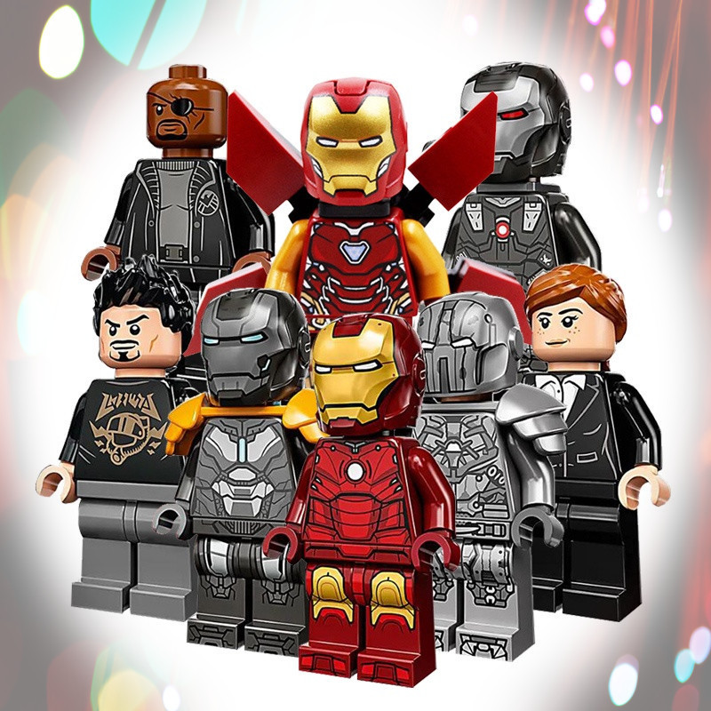 Movie Mini Character Marvel Series Iron Man Armor Assembly Mini ...
