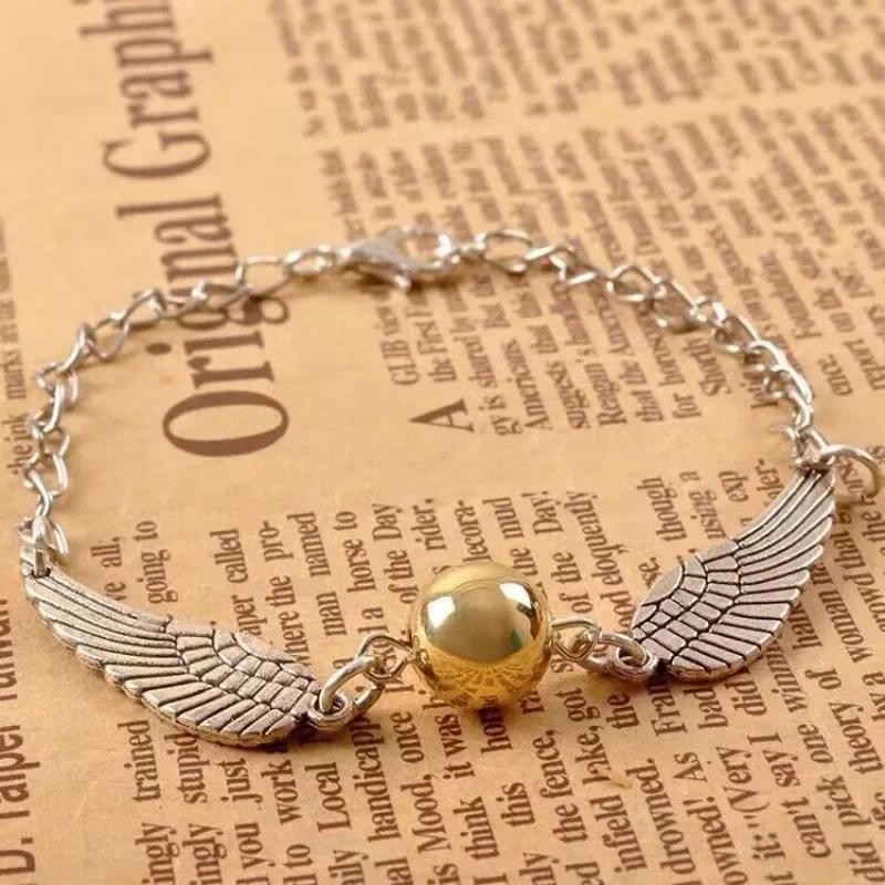Magician Golden Snitch Bracelet H Pot Alloy Retro Deathly Hallows ...