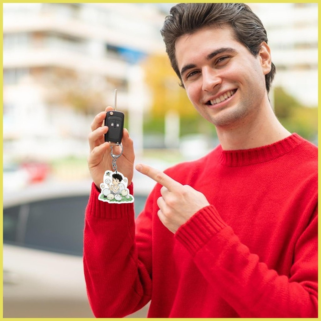 Anime Boy And Heron Warawara Cosplay Key Chain Acrylic Keychains ...