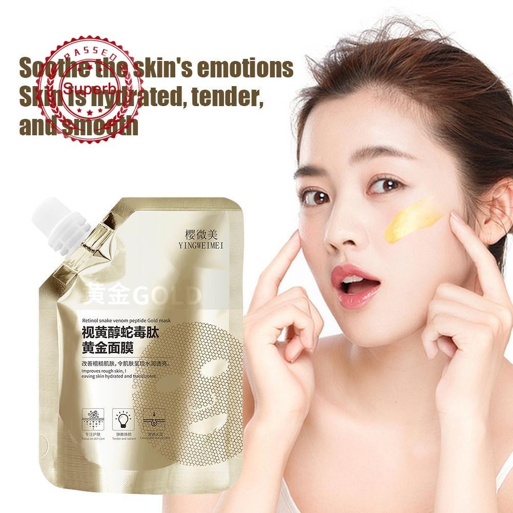 Retinol Snake Venom Gold Facial Mask Hydrates Brightens And Cleanses ...