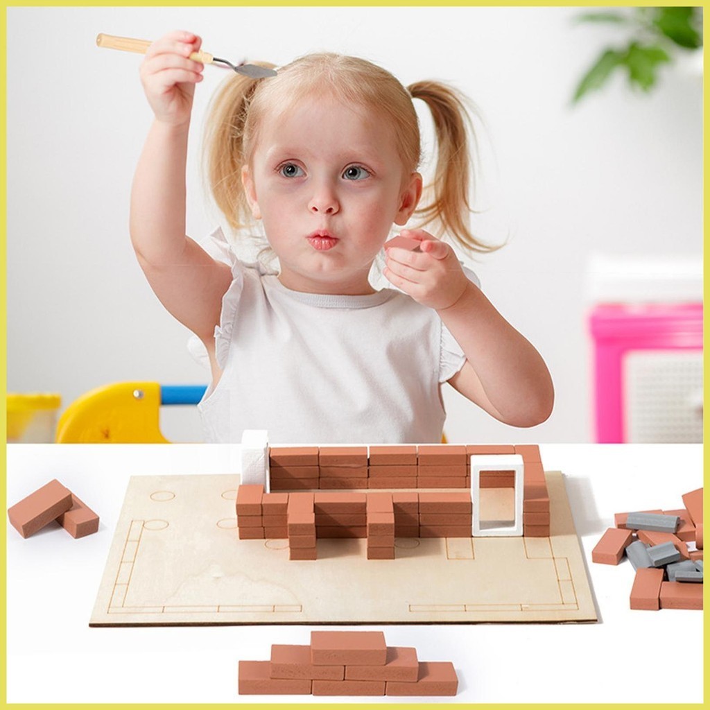 House Building Blocks 3D Realistic House Building Toy Educational ...