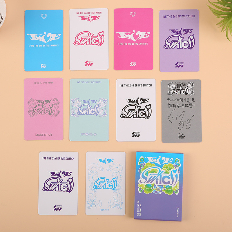 New Kpop Idol IVE SWITCH Album Photo Card Yujin Gaeul Wonyoung LIZ Rei ...