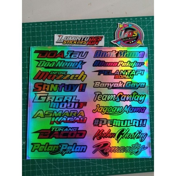 Word Sticker/Hitz Sticker/Viral Sticker/Workshop Sticker/Racing Sticker ...