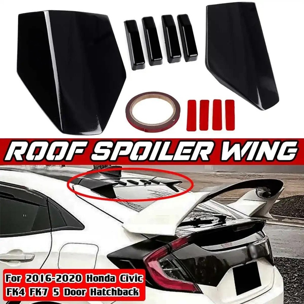 4 Color Car Rear Roof Spoiler Wing Spoiler Cover For Honda For Civic FK4 FK7 5 Door Hatchback ...