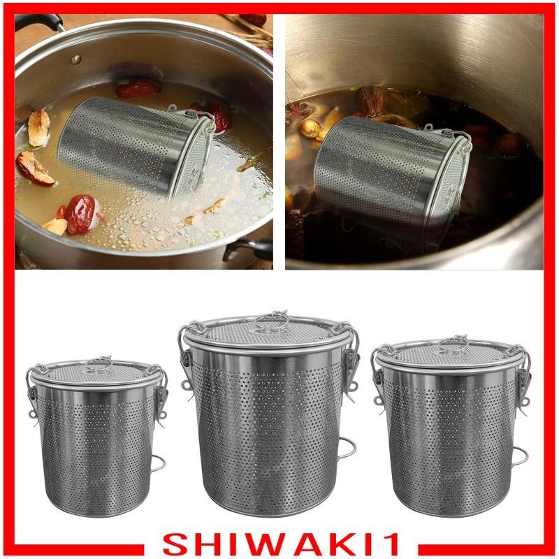 [Shiwaki1] Tea Ball Strainer Spice Basket with Chain Hook Spice ...
