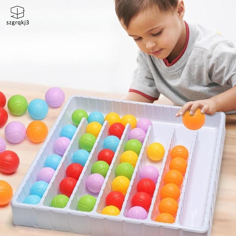 [szgrqkj3] Color Sorting Ball Game Rainbow Balls Sensory Game Early ...