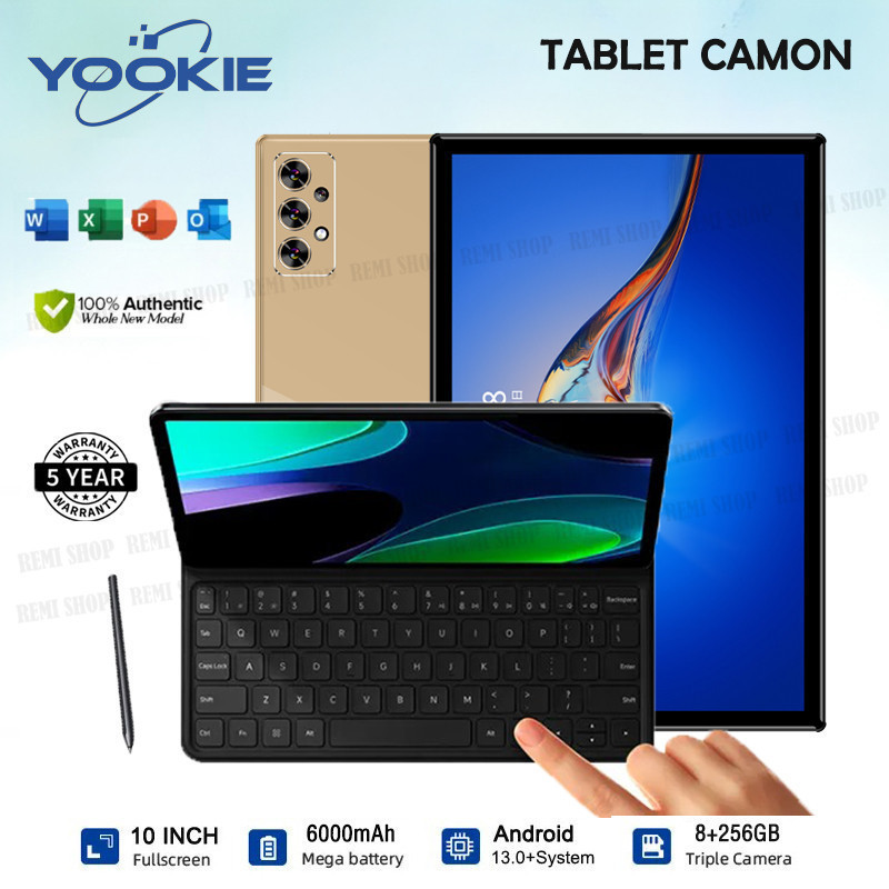 TABLET CAMON 10.1 Inch Dual Sim Card 8GB+256GB 4G/5G Wifi 100% Brand ...