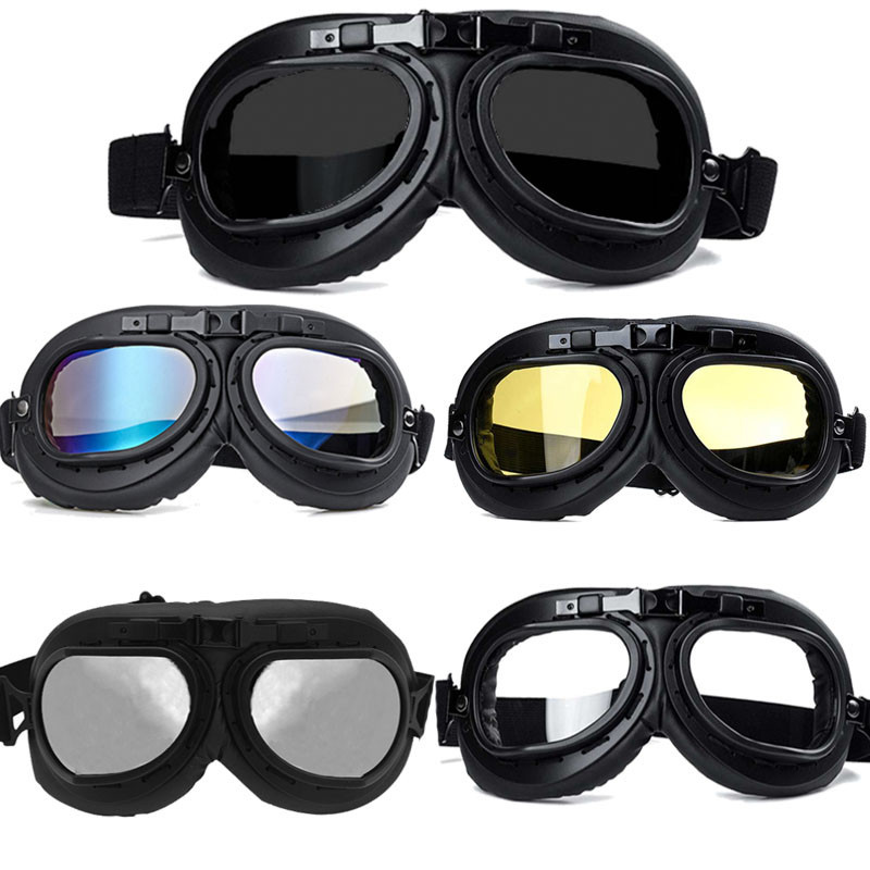 Motorcycle Vintage Time Goggles Off-Road Scooter Bicycle Windproof ...