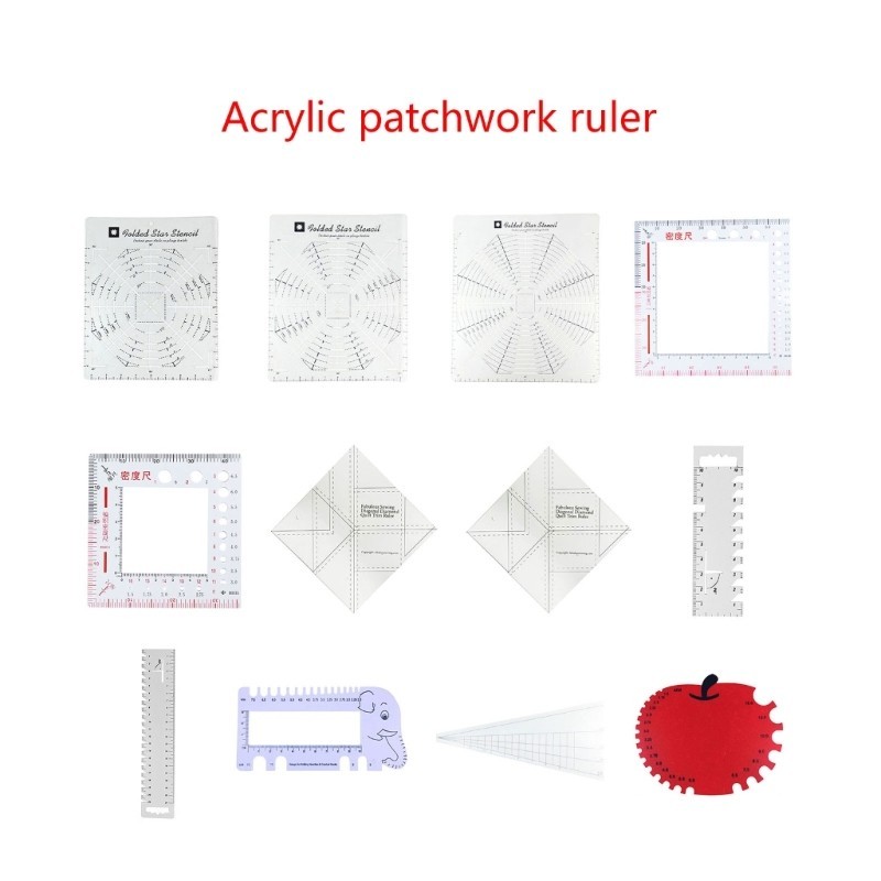 Seas Acrylic Patchwork Ruler Quilting Ruler Sewing Ruler Cutting Ruler ...