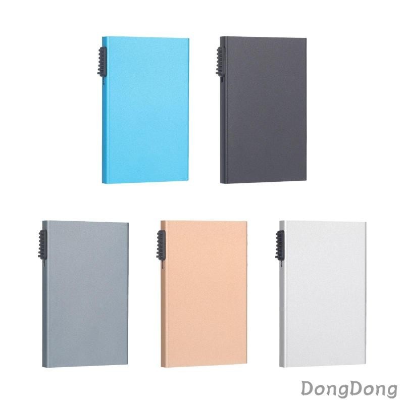 [Dong] Credit Card Holder for Men Minimalist Compact Thin Holds 5 Cards ...