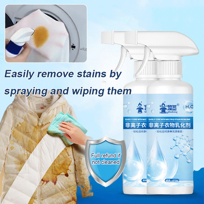 Ion Oil Stain Cleaner Emulsifier Decontamination Clothes Cleaner ...