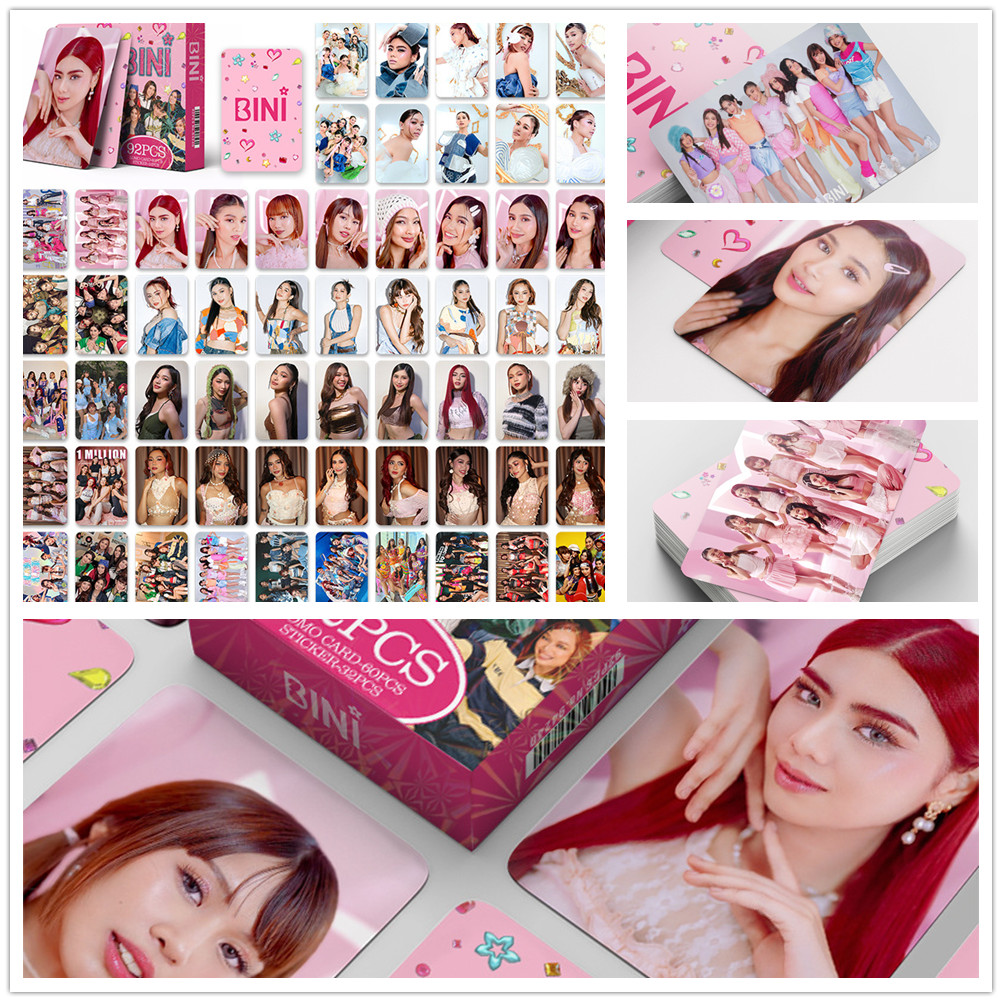 Talaarawan BINI LOMO CARD 92Pcs Cards Laser Holographic Photocards ...
