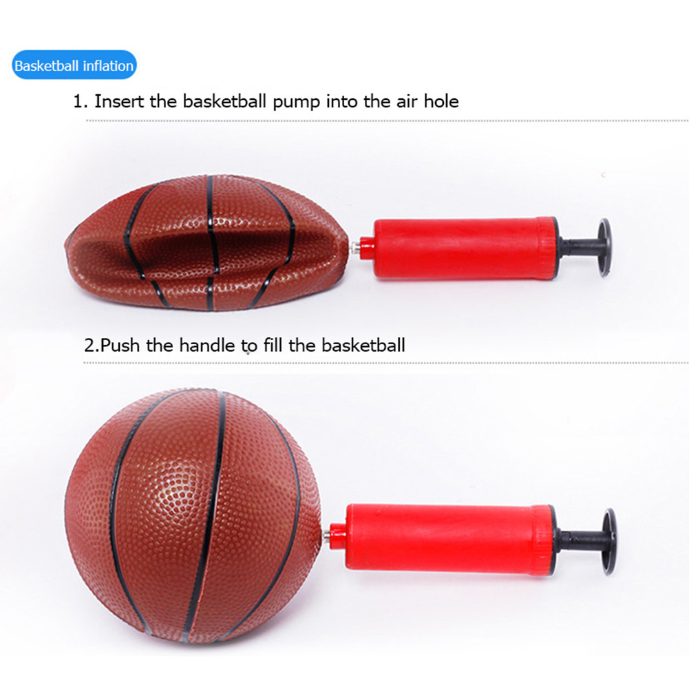 Basketball System with Ball and Pump Basketball Hoop Set for Kids Youth ...