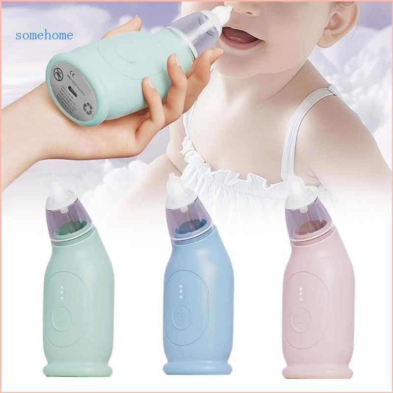 SOME Rechargeable Nose Aspirator with 2 Suction Head Adjustable Nasal ...