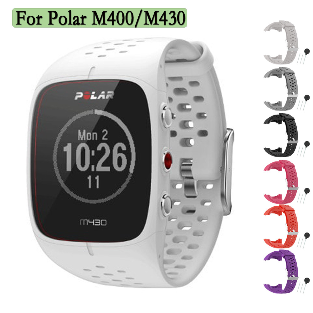 Watchband Suitable for POLAR M400 High Quality Silicone Strap with ...