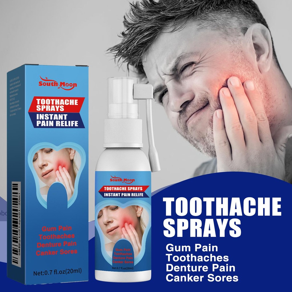Toothache Stop Spray Mouth Ulcers Swollen Tooth Mouth Pain Tooth Decay ...