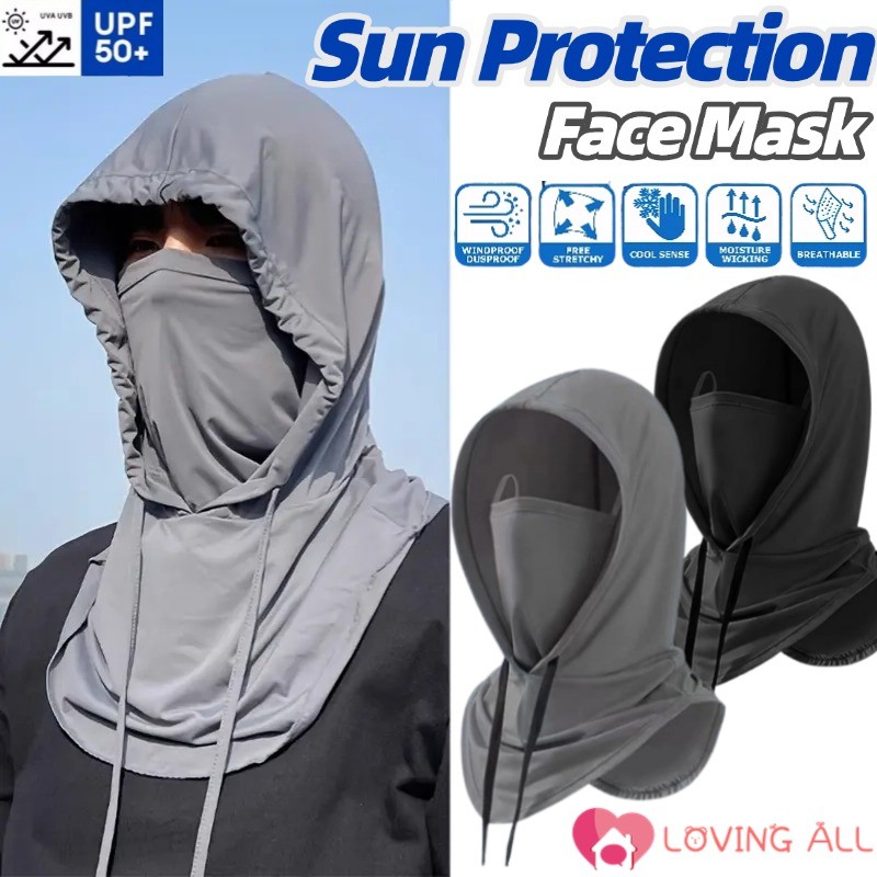 Sun Protection Face Mask UPF 50+ Anit-UV Breathable Neck&Face Full ...